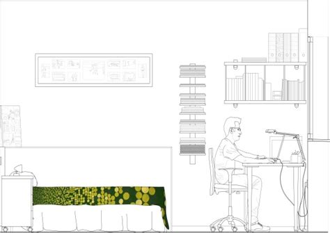 Alzado Autocad Habitacion03trabajodomestico On Tumblr