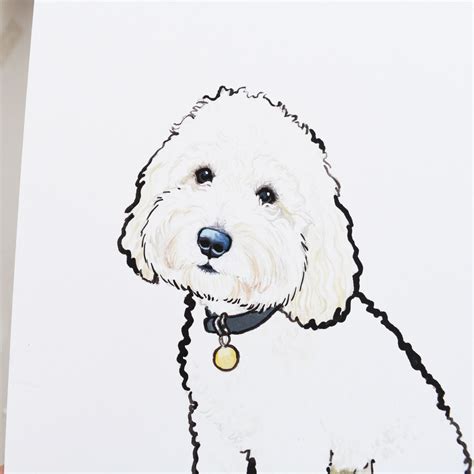 White Cockapoo Print White Cockapoo Wall Art Etsy