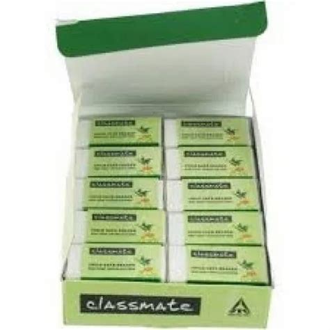 White Rubber Classmate Eraser Packaging Type Box At Rs 60box Of 1 In Delhi