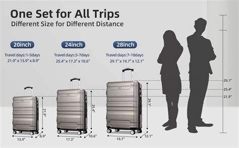 Merax Luggage Sets 3 Piece Suitcase Hardside Suit Case