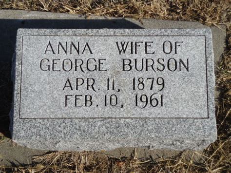 Anna Pokorny Burson 1879 1961 Find A Grave Memorial