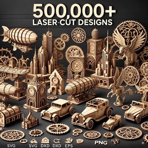 Paquete De Más De 500000 Diseños Para Corte Láser Archivos Svg Dxf