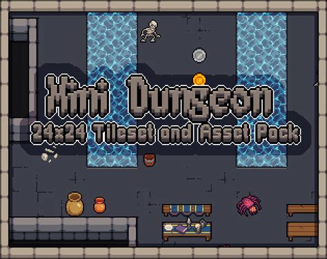 Mini Dungeon Tileset 16x16 By Meaghan