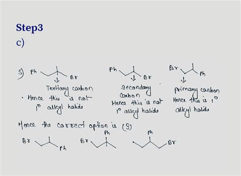 [solved] Pick Out The 1 Degree Alkyl Halide S Ph Op Br Ph All Are 10
