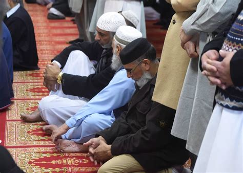 The Funeral Of Nasar Ullah Khan Taking Place At Zia Ul Quran Jamia Mosque In Alum Rock