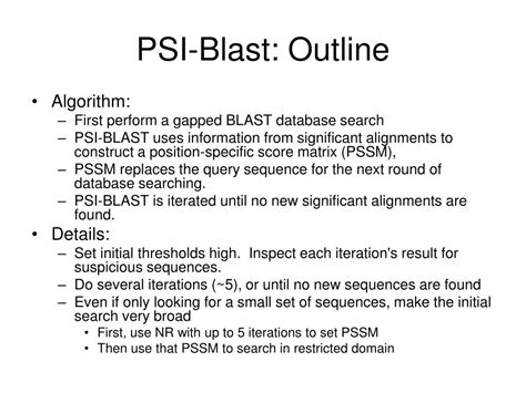 Ppt Advanced Sequence Analysis Techniques Made Easy With Psi Blast