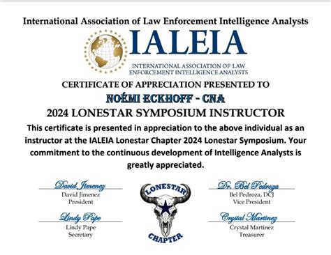 Thank You Ialeia Texas Lonestar Chapter For The Opportunity To