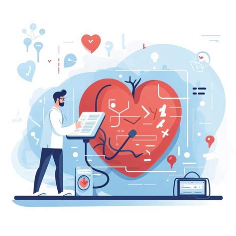 Premium Photo Illustration Of Heart Disease Screening And Diagnostic