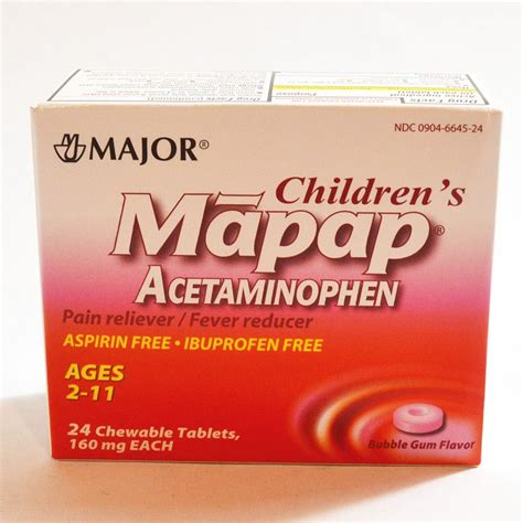 Acetaminophen 160mg Chew 24ct