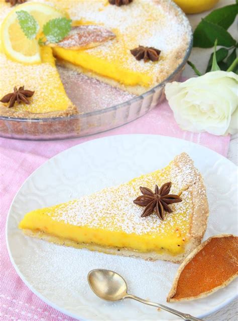 Citronsaffranpaj13 Bakning Frysta Efterrätter Mat