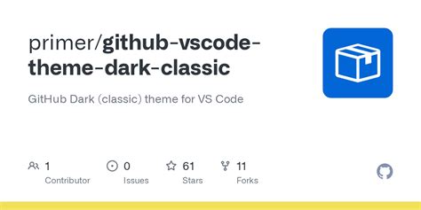 Primer Github Vscode Theme Dark Classic · Discussions · Github