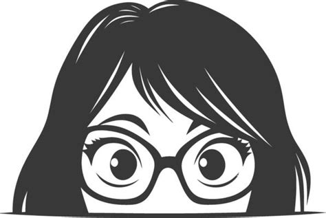 Girl Glasses Model Vector Art Icons And Graphics For Free Download