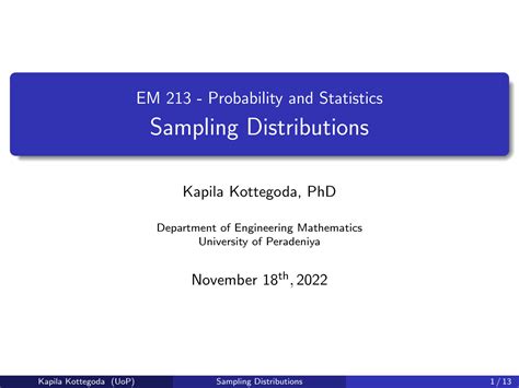 Solution Sampling Distributions Part 1 Statistics Note 1 Studypool