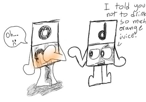 He Drank Too Much Juice C By Bl33poandbl00p On Deviantart