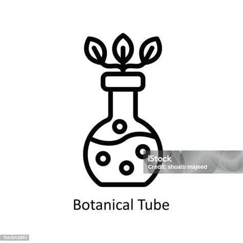 식물 튜브 벡터 개요 아이콘 디자인 그림입니다 자연과 생태 흰색 배경에 기호 Eps 10 파일 건축물에 대한 스톡 벡터 아트 및 기타 이미지 Istock