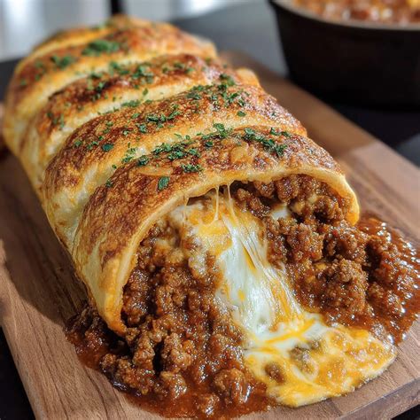 Cheesy Sloppy Joe Stromboli Recipes By Clare Cheesy Sloppy Joe Stromboli Recipes By Clare