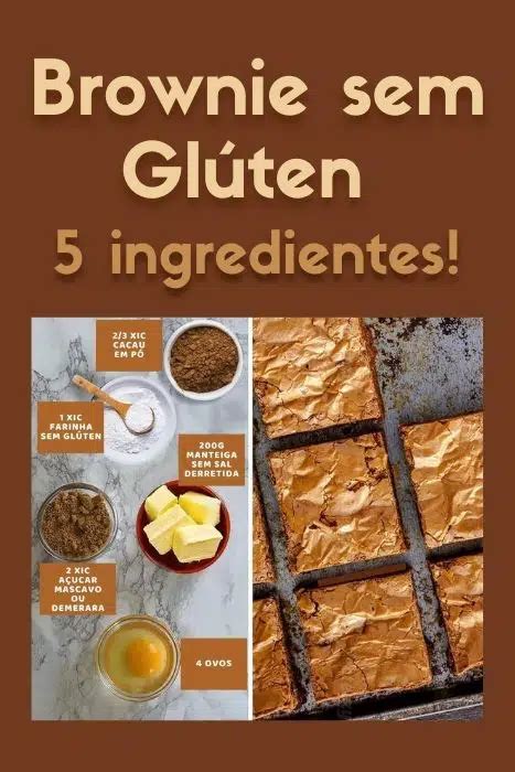 Brownie Sem Glútem Com 5 Ingredientes