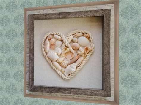 Second Life Marketplace Home Wall Decor Beach Art Shells And Rope