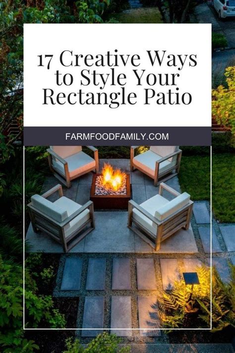 17 Stunning Rectangle Patio Ideas And Layouts
