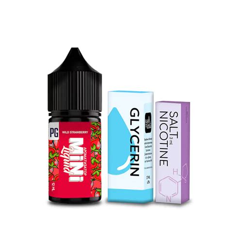 Набір сольової рідини Mini Liquid Wild Strawberry Суниця 30 мл 30 мг
