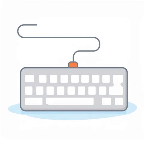 A Computer Keyboard With A Red Button On The Top Of It Premium AI Generated Vector