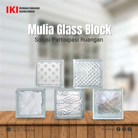 Mulia Glass Block Iki Bangunan Rumahnya Bahan Bangunan