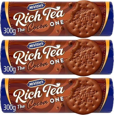 Biscuit Bundle With Mcvities Rich Tea Cocoa Biscuits 300g 3 Pack