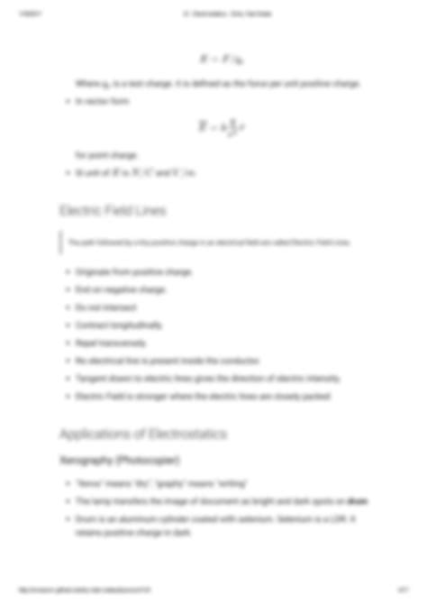 Solution Electrostatics Study Guide Charges Its Relationship With