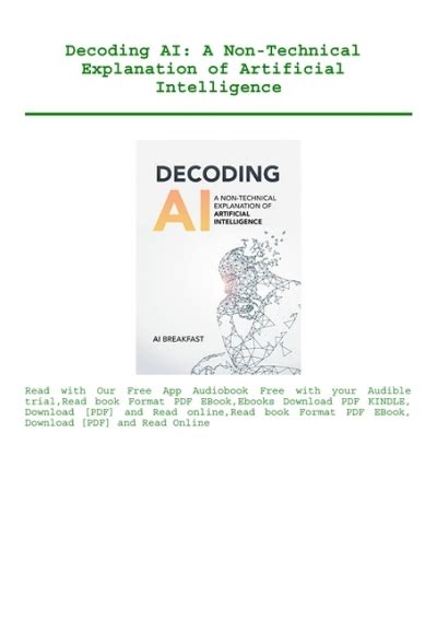 Read Decoding Ai A Non Technical Explanation Of Artificial