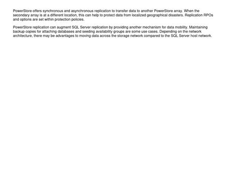 Replication And Remote Recovery Dell Powerstore Microsoft Sql Server Best Practices Dell