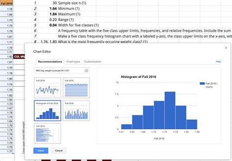 Relative Frequency Histogram On Excel