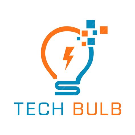Premium Vector Tech Bulb Logo