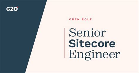 G2o On Linkedin Were Hiring Senior Sitecore Engineer Are You Ready To Utilize Your