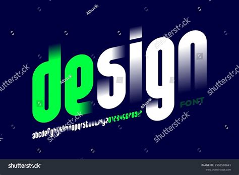 Design Modern Condensed Style Lowercase Font Stock Vector Royalty Free 2596580641 Shutterstock