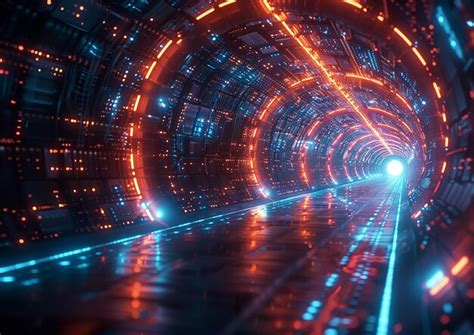 Secured Virtual Network With Advanced Cybersecurity Premium AI Generated Image