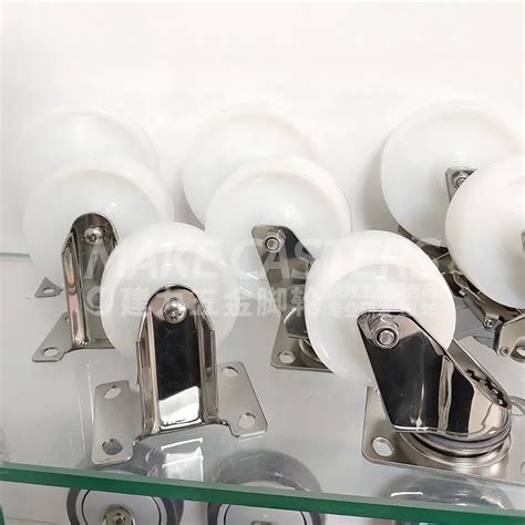 Stainless Steel Sus304 316 Casters Wheels 345 Inch Pa Plastic Brake Lock Medium Duty