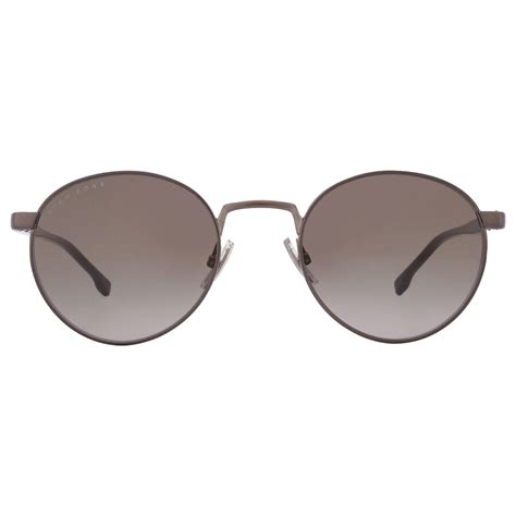 Hugo Boss Grey Gradient Round Mens Sunglasses Boss 1047its 0v81 53