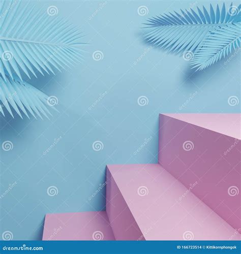 Abstract Geometric Podium Background Mock Up Blank Minimalistic Empty Showcase Template