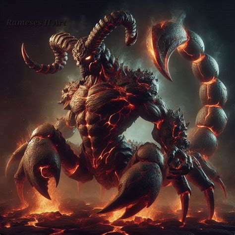 Demon Scorpion 1 0 Scorpio Zodiac Demon Fire Scorpion