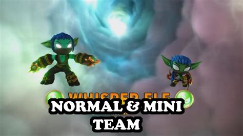 Skylanders Imaginators Elite Stealth Elf And Whisper Elf Gameplay Normal And Mini Team Youtube