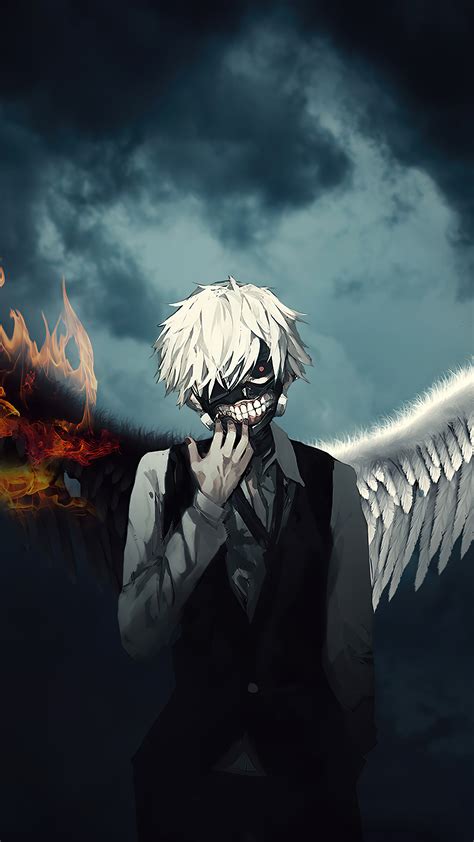 Ken Kaneki Wings Mask Tokyo Ghoul 4k Hd Phone Wallpaper Rare Gallery