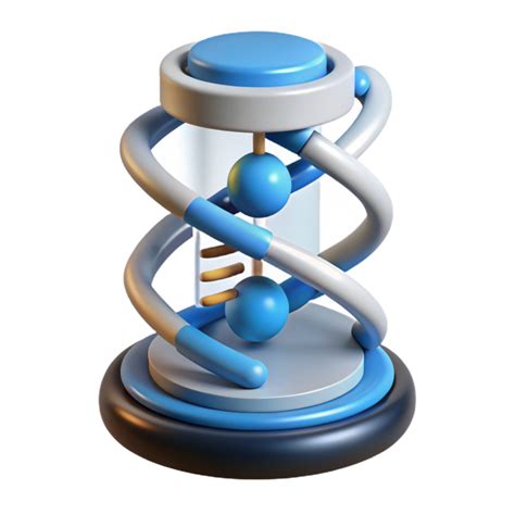 Magnificent Abstract Advanced Dna Sequencer With Rotating Helix Display Detailed 59128877 Png