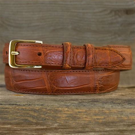 Genuine Alligator In Cognac Vogt Silversmiths