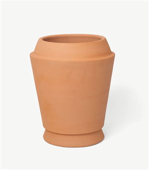 Duarte Macetero De Barro Torneada A Mano Casa Atlântica