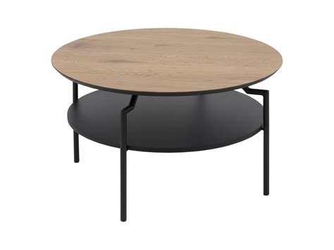 Gold Table Basse Ø80 Cm Noir
