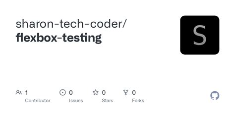 Github Sharon Tech Coderflexbox Testing