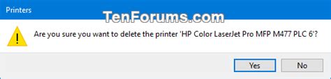 Remove Printer In Windows 10 Tutorials