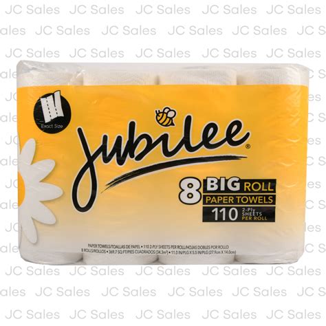 Jubilee Paper Towels 110 Sheet Per Roll Jc Sales