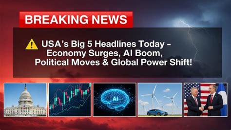 🇺🇸 Usa Breaking News Today 📰 Top 20 Major Updates Economy Ai