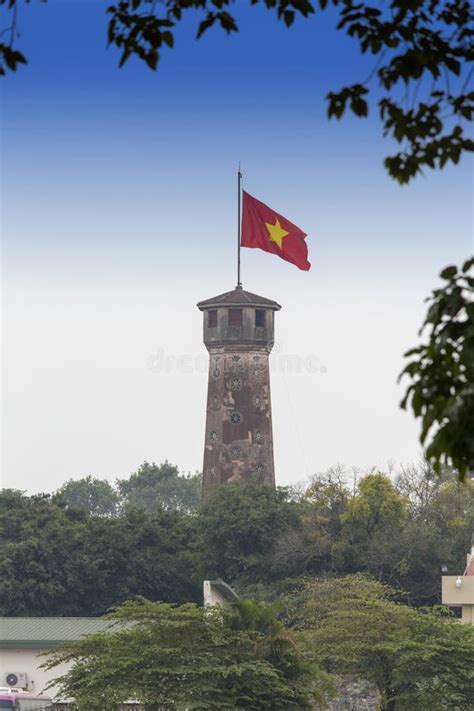 Red Flag At Vietnam Military History Museum Editorial Photography